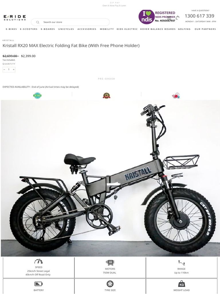 Kristall RX20 MAX Electric Bike Review | PDF | Electric Motor | Motor ...