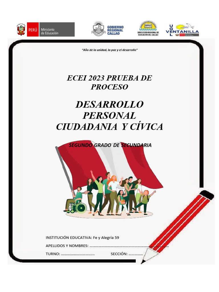 DPCC-PRUEBA ECER CARLOS ROSALES Final Final | PDF | Las emociones | La sexualidad humana