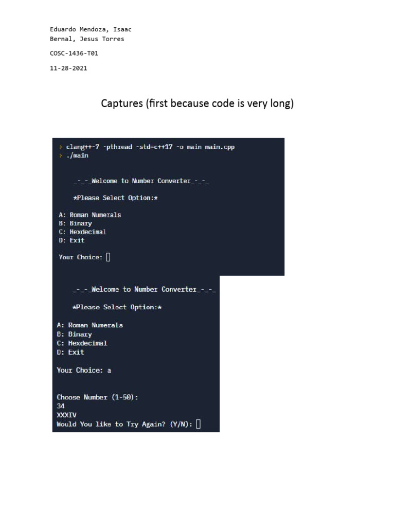 Final Code | PDF | Notation | Computer Science