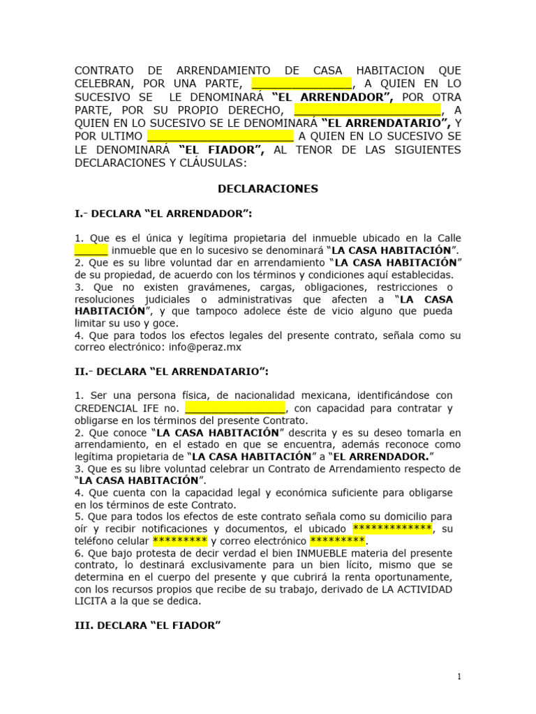 Machote contrato | PDF | Póliza de seguros | Propiedad