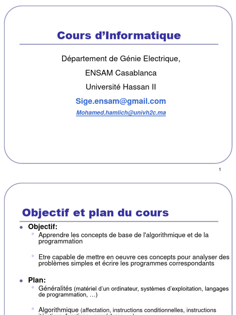 Algo Et C | PDF | Programmation informatique | Langage de programmation