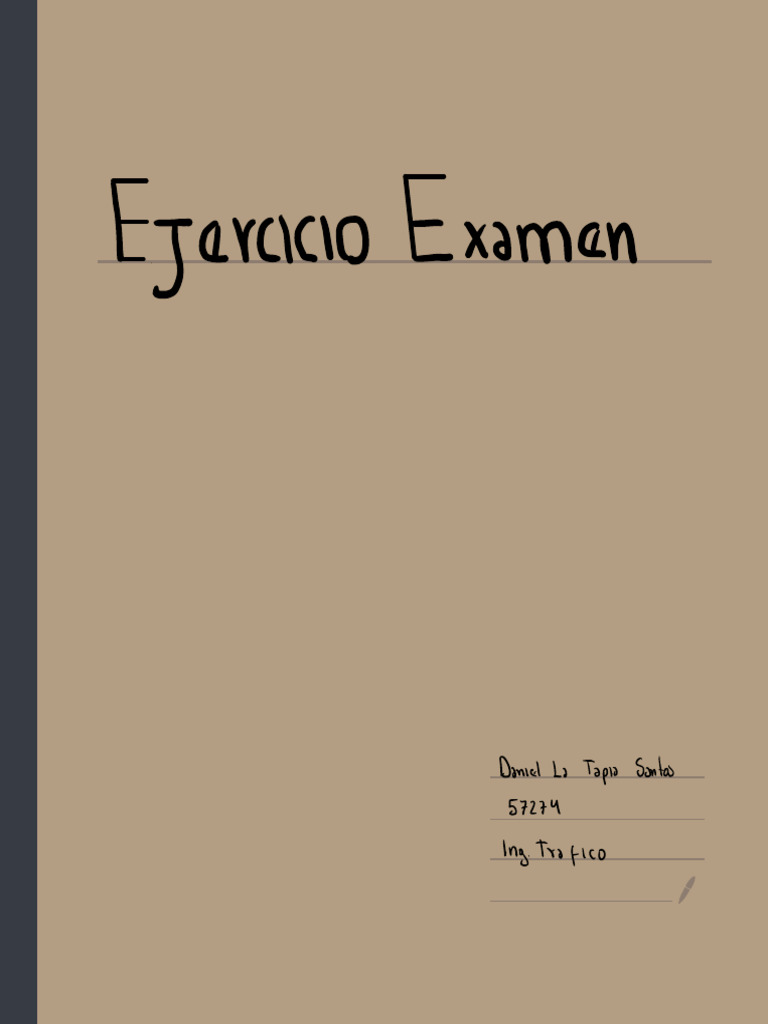 Ejercicio de Examen | PDF Ejercicio de Examen | PDF