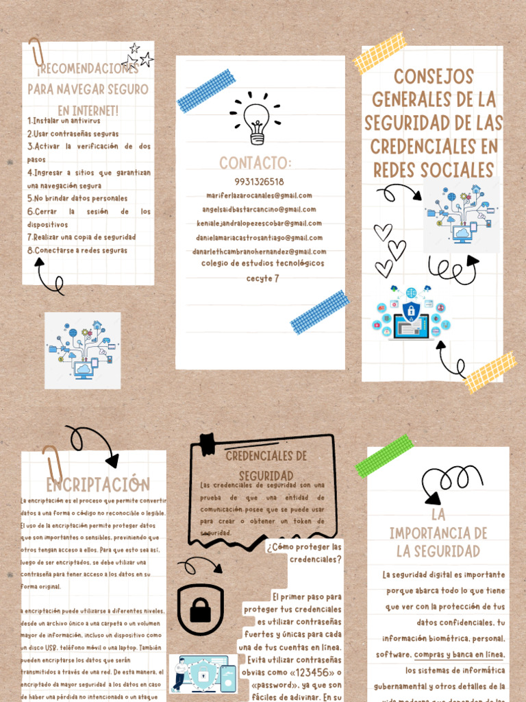 Triptico Comunicacion Digital | PDF | Contraseña | Telecomunicaciones