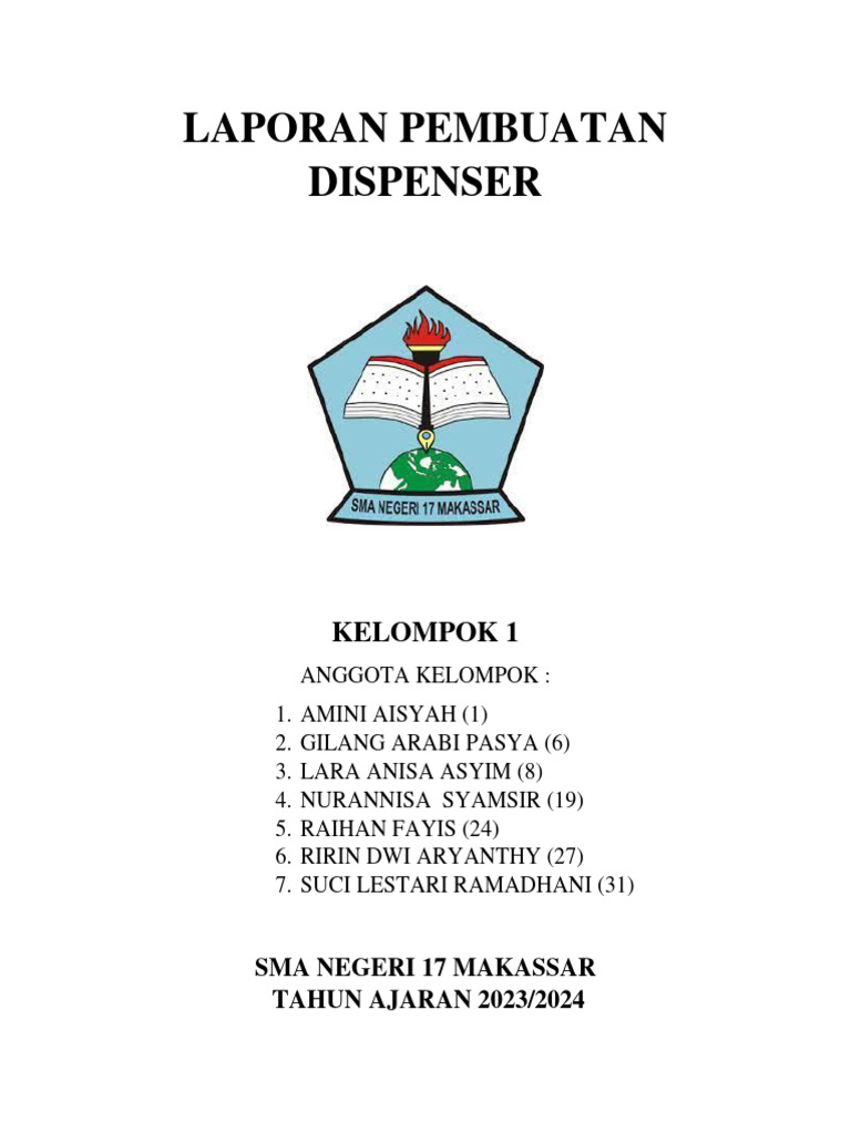 Laporan Pembuatan Dispenser | PDF