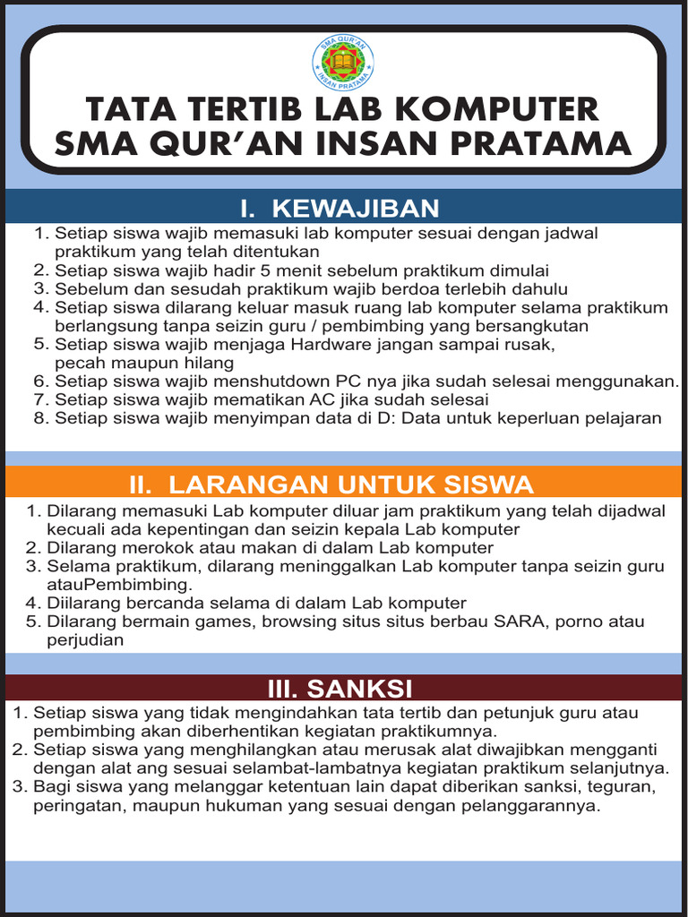 Tata Tertib Lab Kom | PDF | Karier & Perkembangan