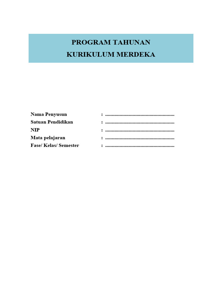 Format PROTA 2023 2024 | PDF