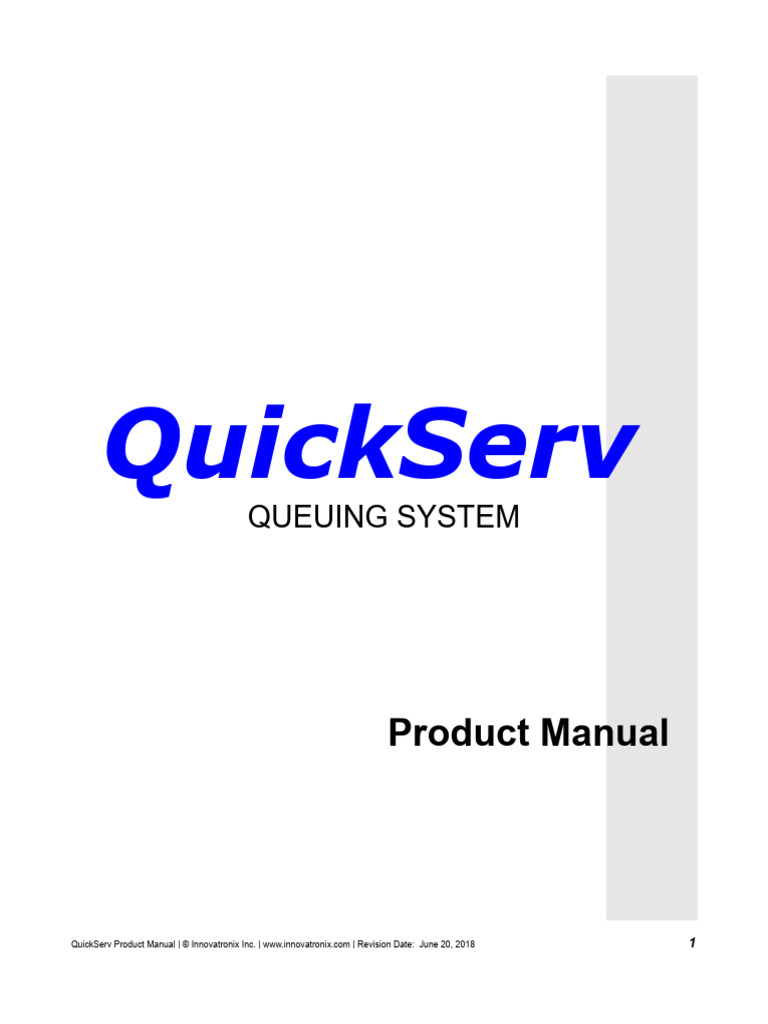 QUICKSERV VERSION 2 STANDARD Product Manual 2023 | PDF | Ip Address | Computer Network