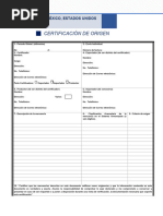 4M USMCA CUSMA T MEC Certification of Origin Spanish Version 3 | PDF