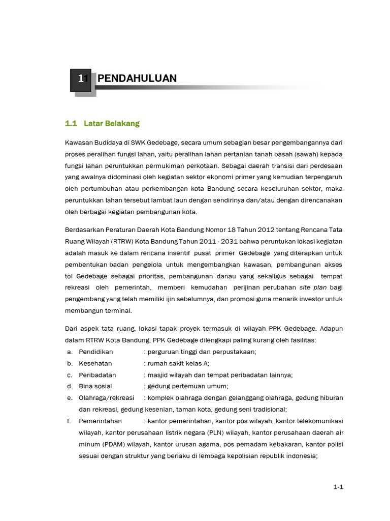 Bab 1 - PENDAHULUAN | PDF