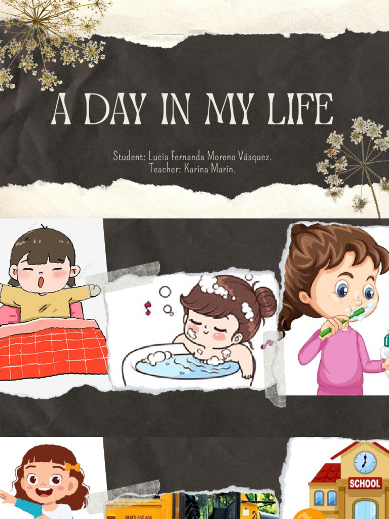 Brown and Beige Minimalist Vintage Scrapbook Self-Introduction ...