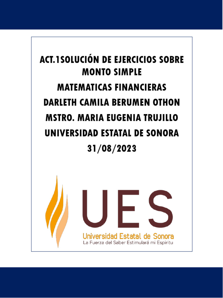 Ejercicios Resueltos de Monto Simple | PDF | Negocios | Finanzas y dinero