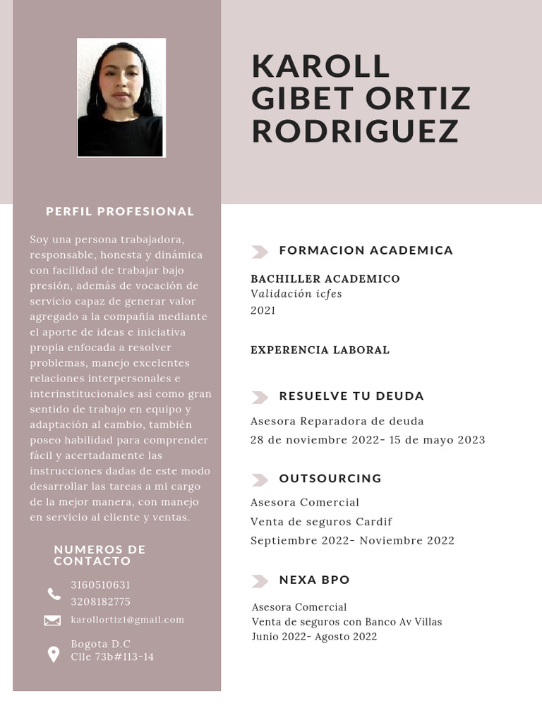 White Simple Student CV Resume | PDF