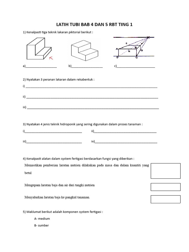 Latih Tubi Bab 4 Dan 5 RBT Ting 1 | PDF