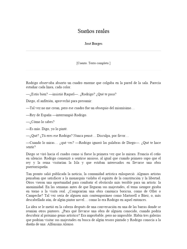 Sueños Reales | PDF | Clásicos