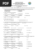 Grade 9 Math Unit 2 Review Assignment | PDF | Applied Mathematics ...
