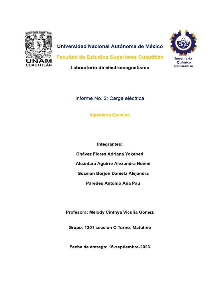 Practica 2 Electro | Descargar gratis PDF | Electricidad | Electrostática