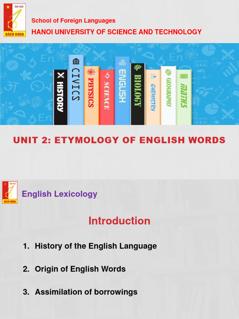 Week 2 Etymology of English Words | PDF | Word | English Language