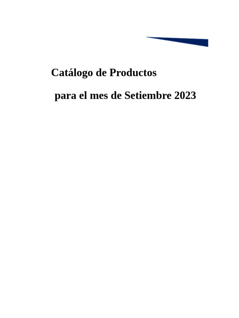 Tabla de Productos (Excel) | PDF