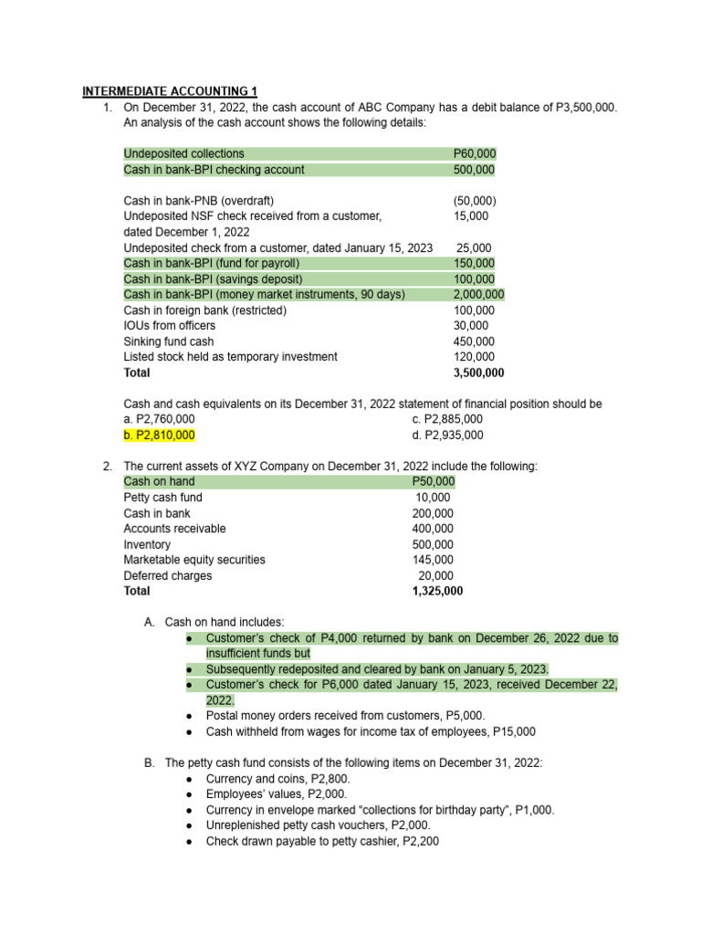 Mock QE Questionnaire - Second Year Answer Key | PDF | Retained Earnings | Income Statement