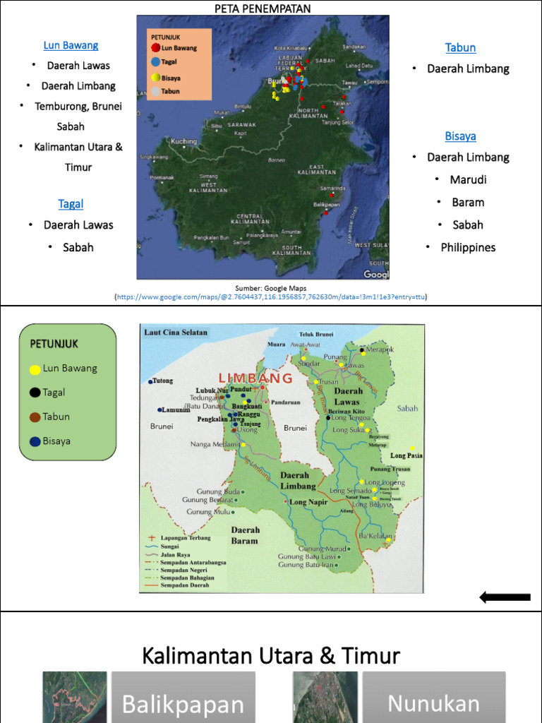 Peta Penempatan Lun Bawang, Tabun, Tagal Dan Bisaya | PDF