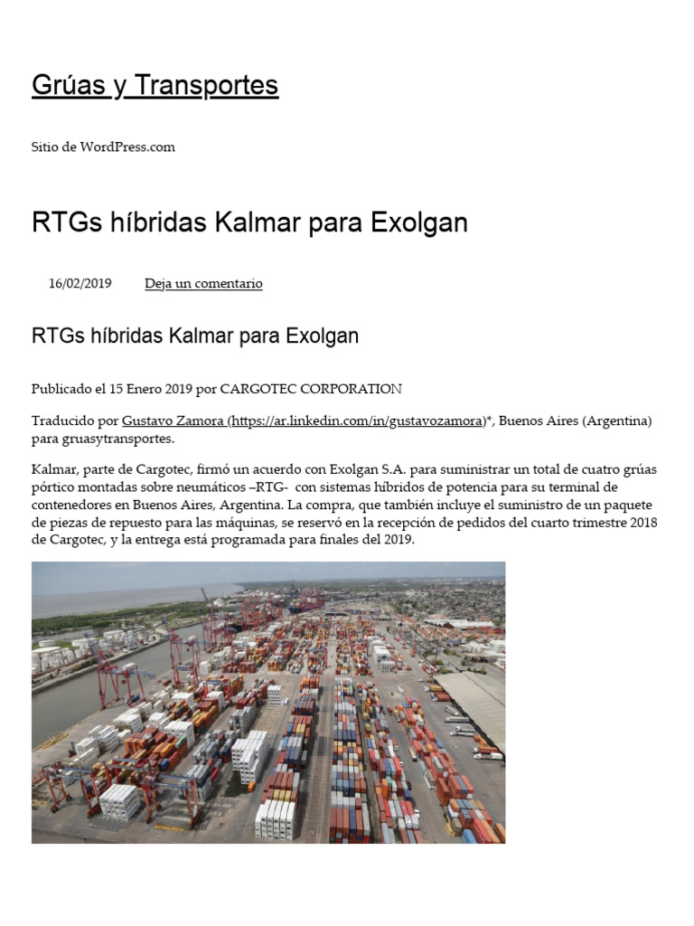 rtgs-híbridas-kalmar-para-exolgan-_-grúas-y-transportes | PDF ...