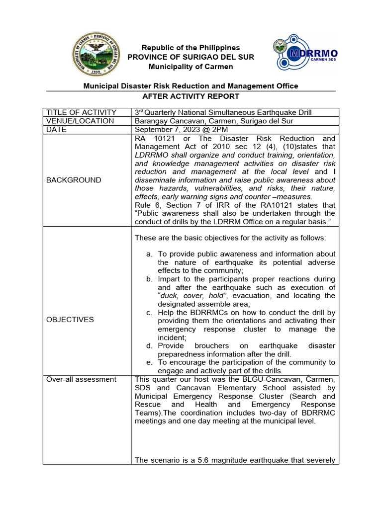 ATAR-3rd NSED | PDF | Emergency Management | Emergency