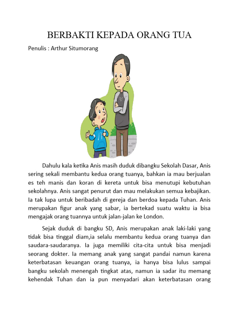 Berbakti Kepada Orang Tua | PDF | Puisi