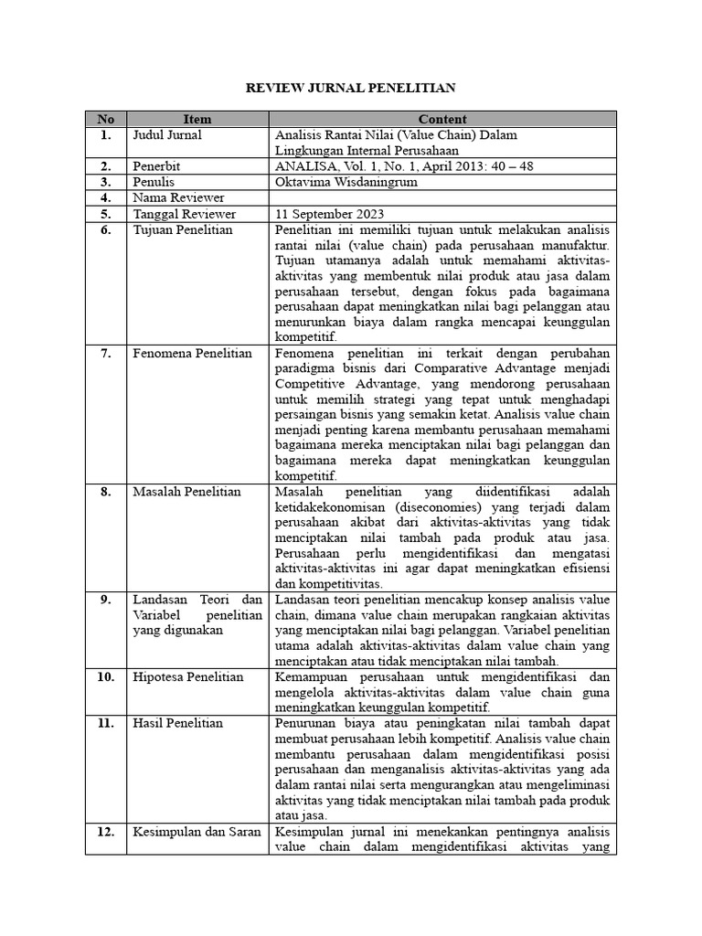 Review Jurnal 0536 | PDF | Karier & Perkembangan