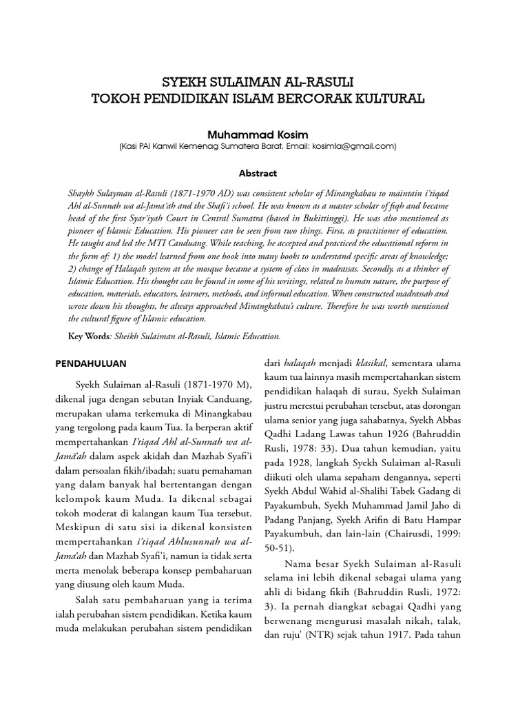 Sulaiman Ar Rasuli | PDF | Abrahamic Religions | Monotheism