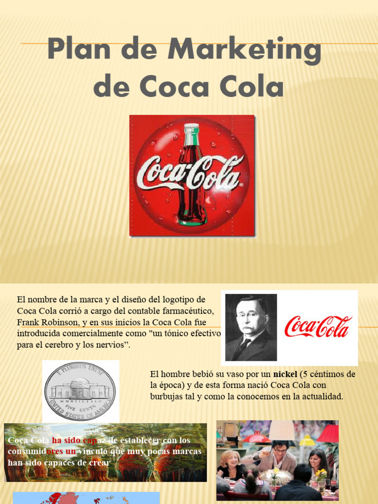 Plan de Marketing Coca Cola | Descargar gratis PDF | Marketing | Coca Cola