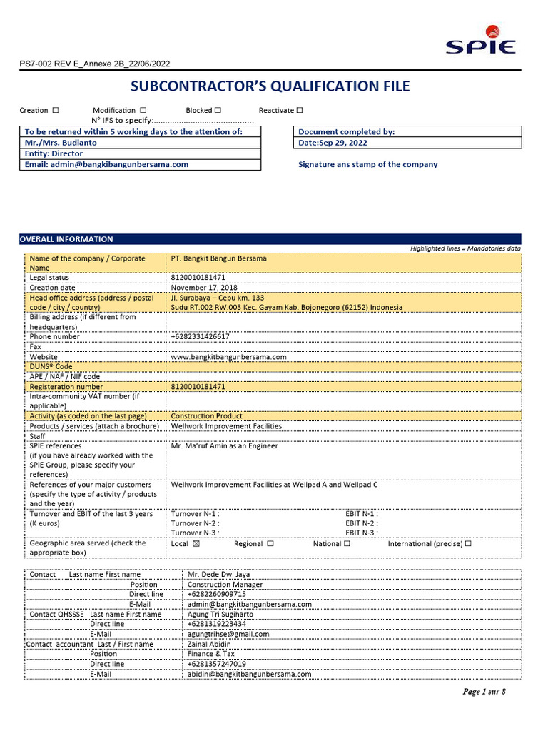 SOGS GEN - PS7 002 - A2B - Qualification Form SUB - 2022-06-22 | PDF