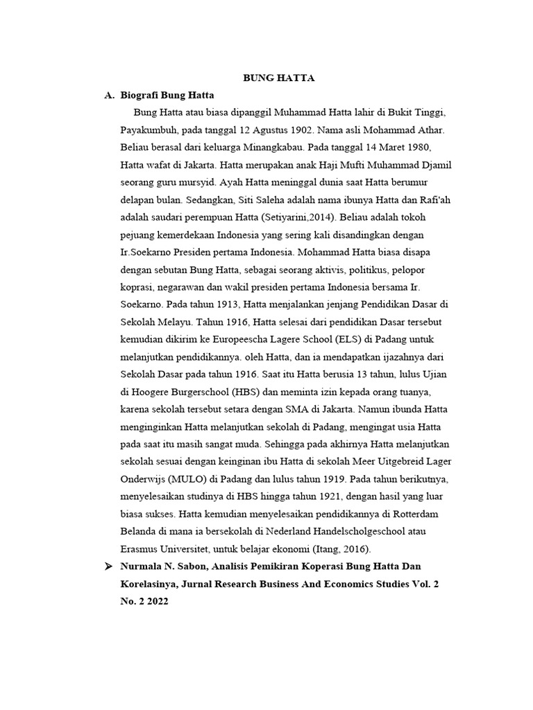 Orasi Bung Hatta | PDF