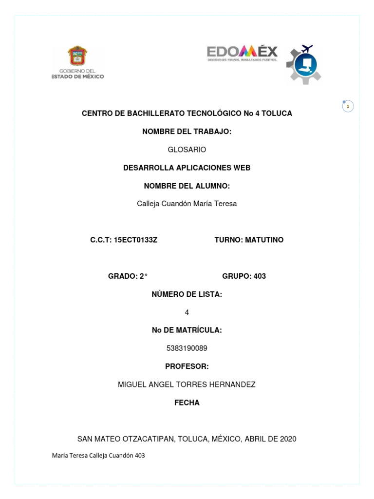 Glosario de Términos HTML | PDF | Red mundial | Internet y web