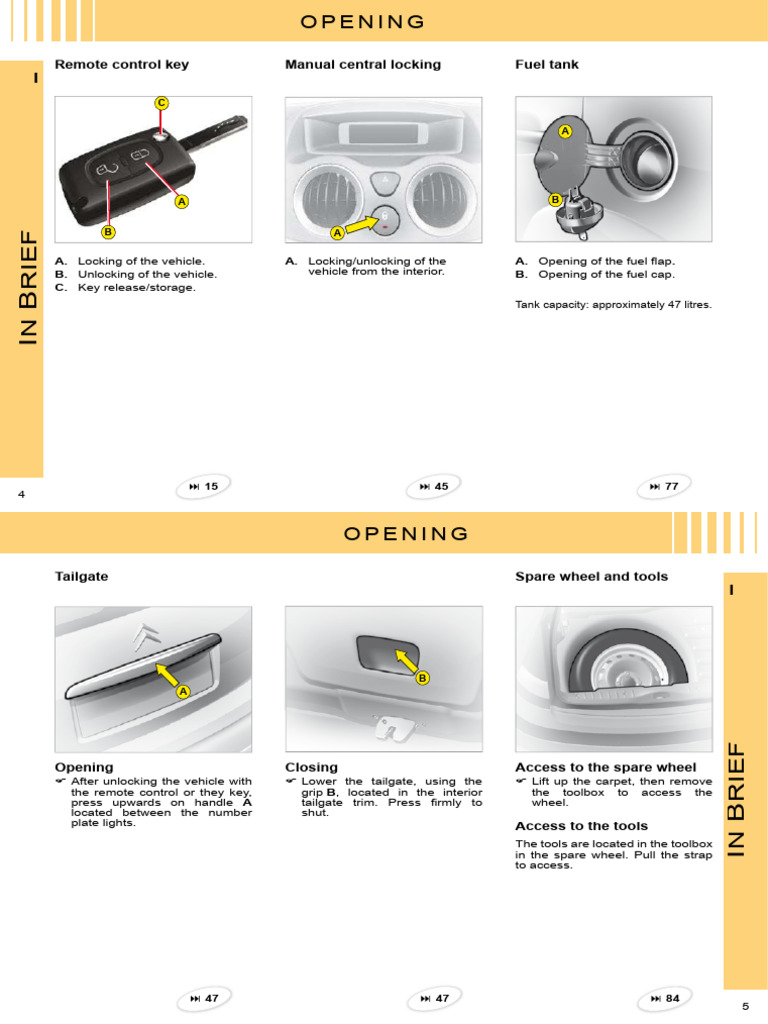 2010 Citroen C3 Owners Manual Pdf Airbag Vehicles