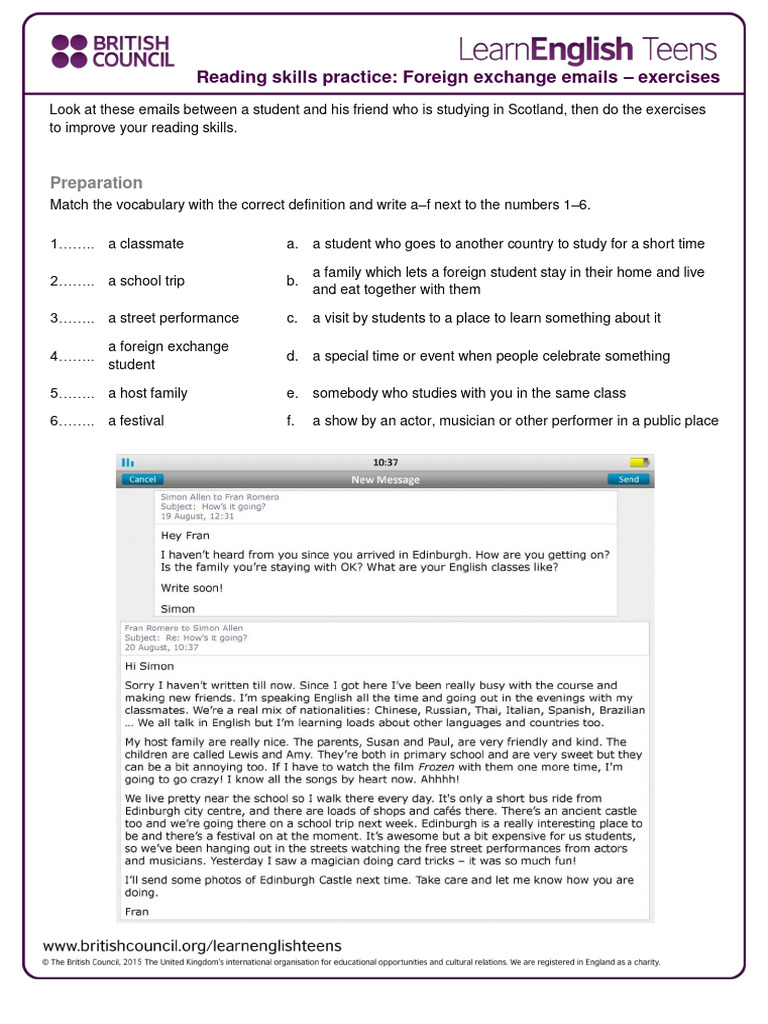 Foreign Exchange Emails - Exercises 0 | PDF | Learning
