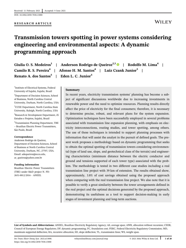 Transmission Towers Spotting DP Approach | PDF | Mathematical Optimization | Renewable Energy