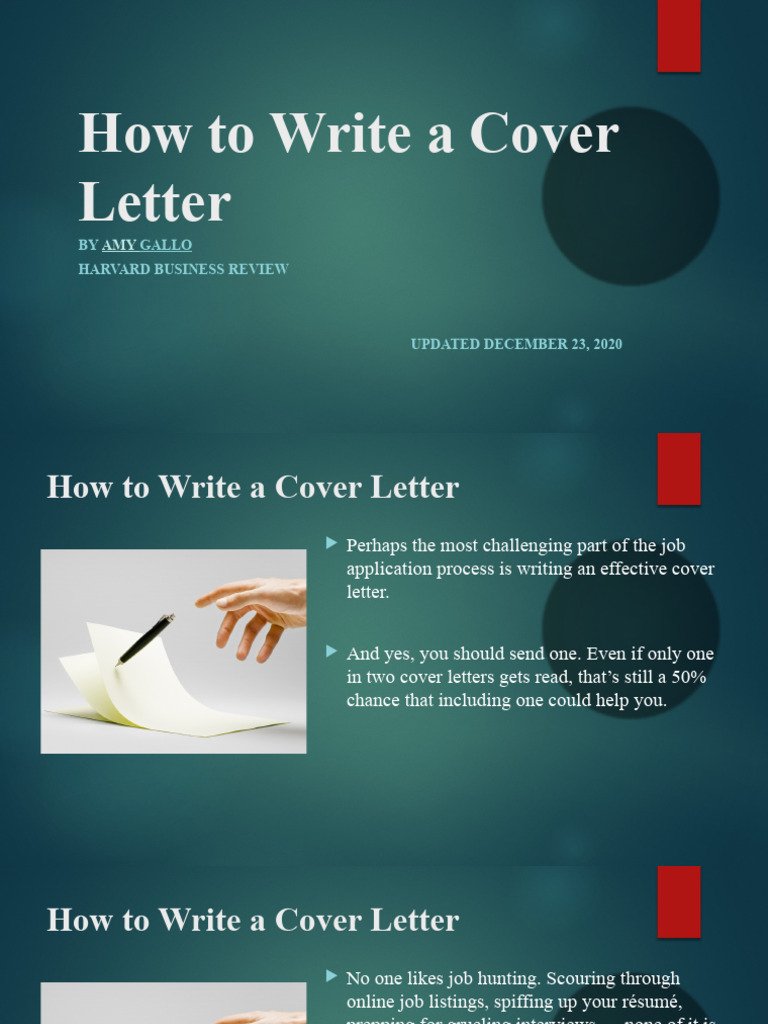 How To Write A Cover Letter | PDF | Résumé
