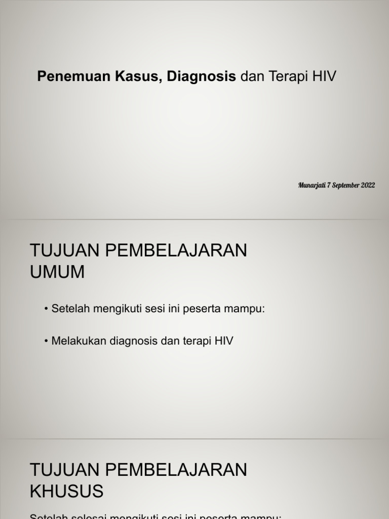 Diagnosis dan Terapi HIV 2030 | PDF