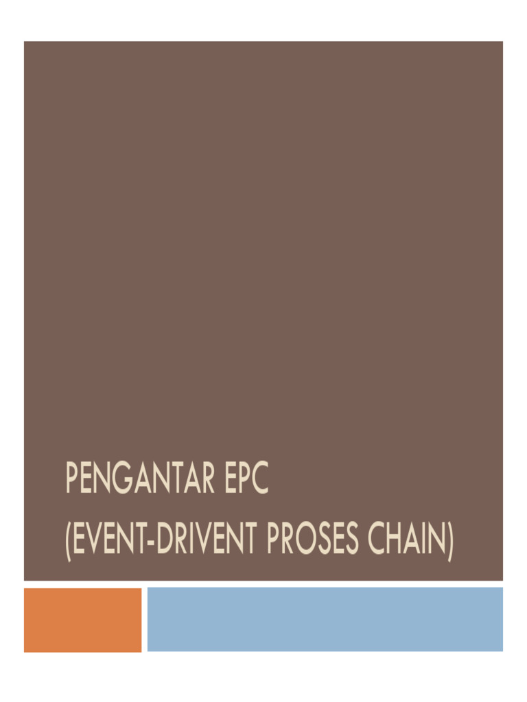 Pengantar Event-Driven Process Chain | PDF | Komputer