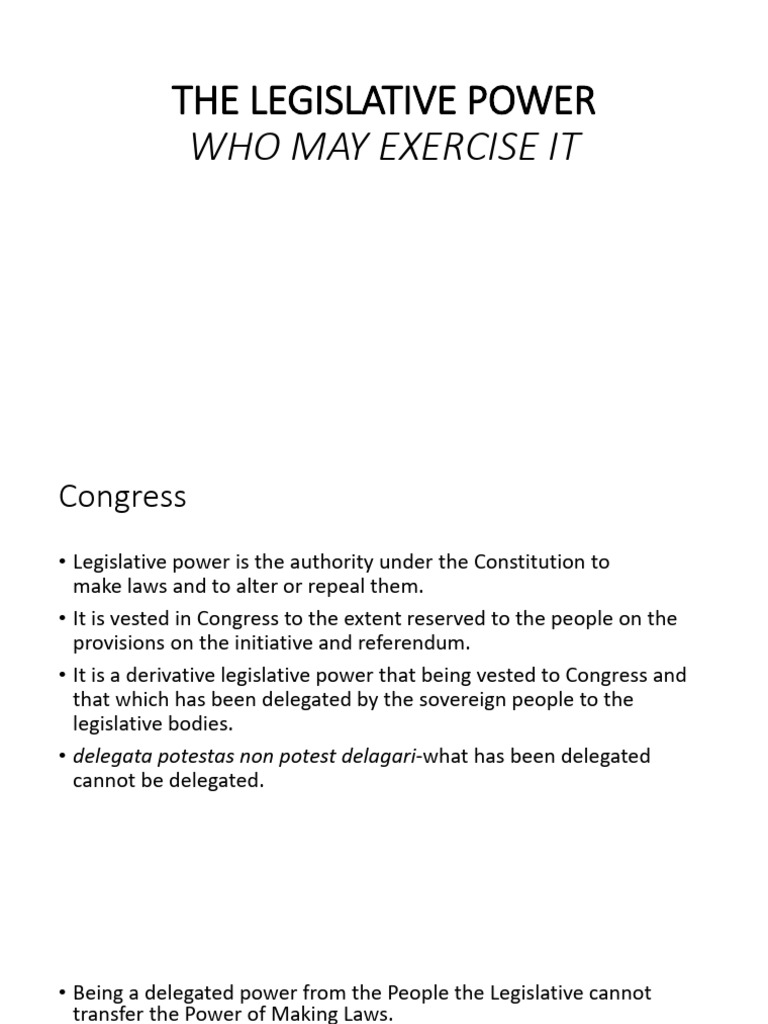 Consti 1 Legislative | PDF | Bill (Law) | Government Institutions