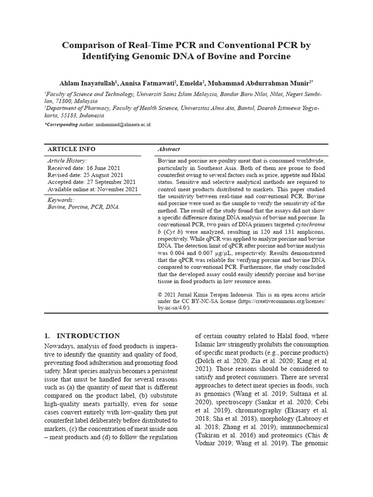 PCR Konvensional | PDF | Polymerase Chain Reaction | Real Time ...