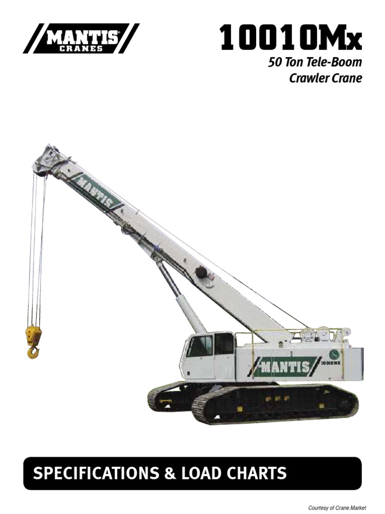 Mantis Crawler Cranes Spec 2b4fee | PDF | Crane (Machine) | Mechanical ...
