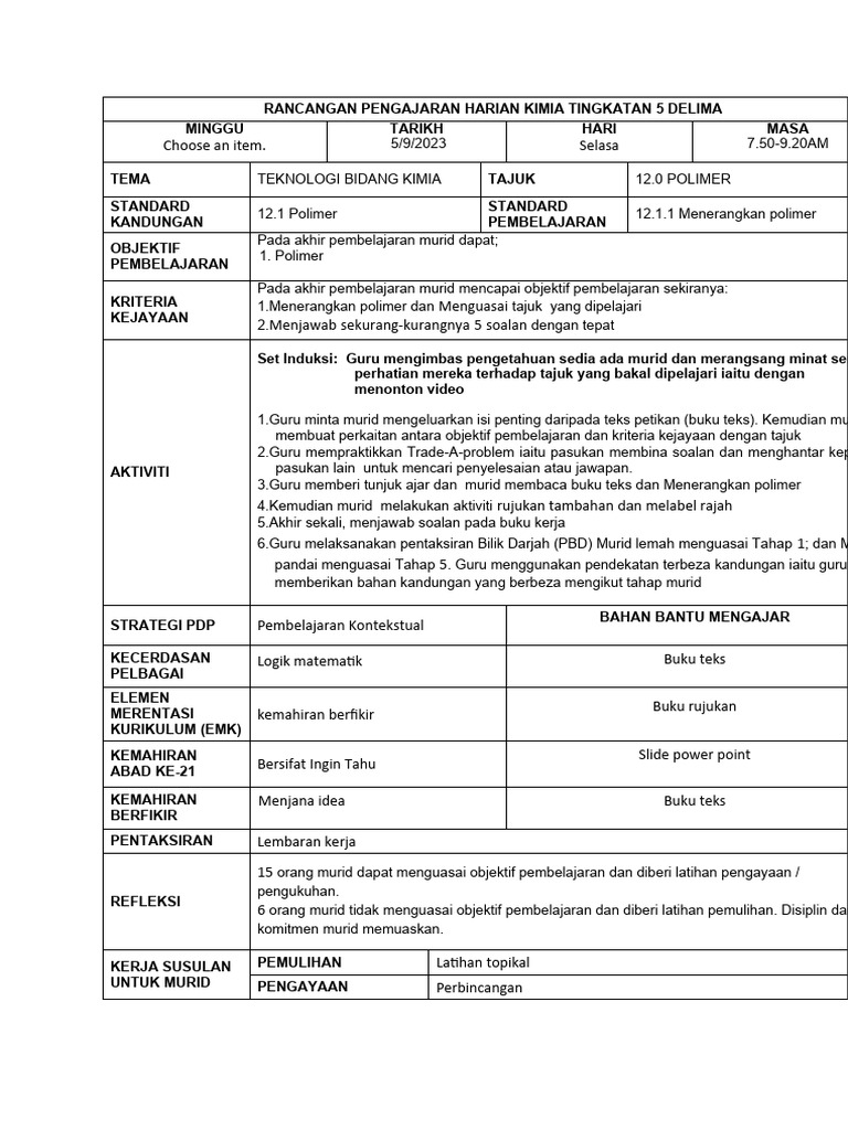 RPH 5 September 2023 | PDF