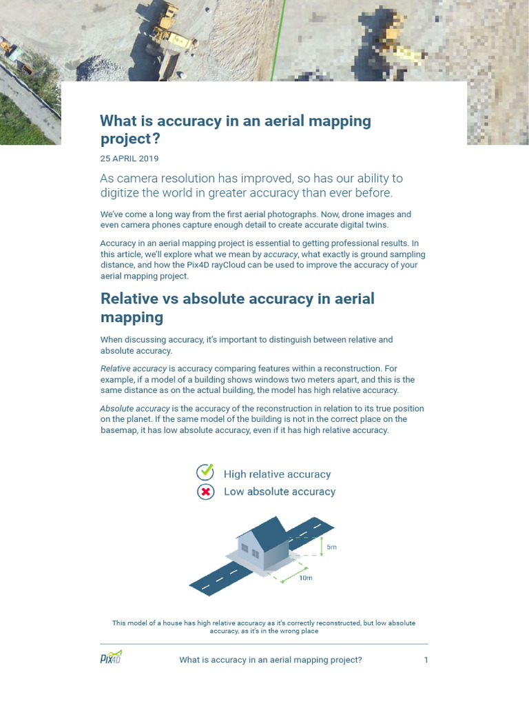 What Is Accuracy In An Aerial Mapping Project Pdf Accuracy And