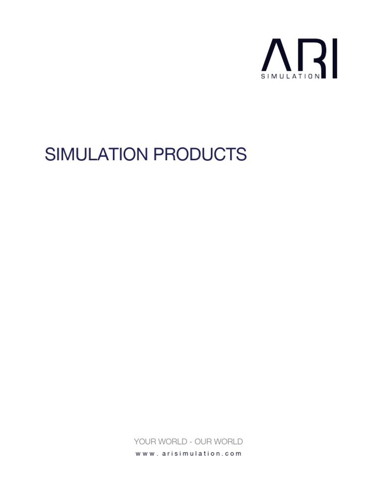 Ari Simulation Products | PDF | Simulation | Crane (Machine)