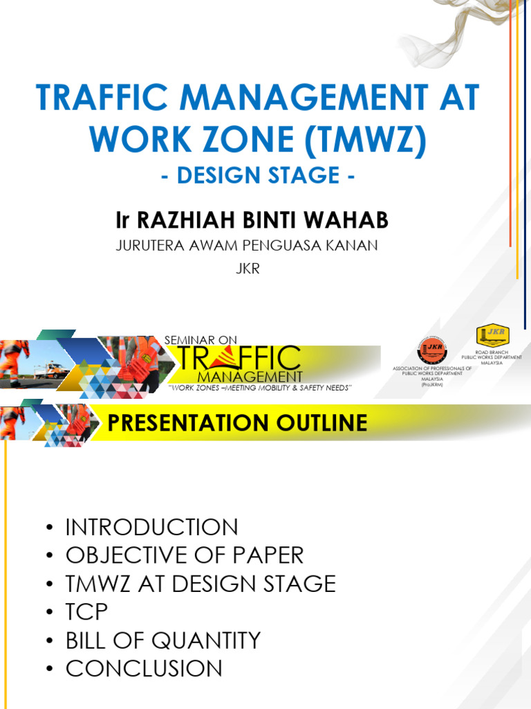 Traffic Management at Work Zone | PDF | Road | Land Transport