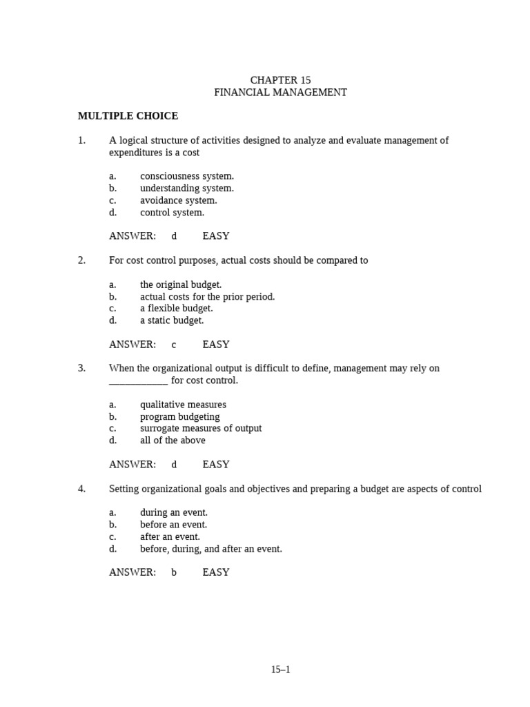 CH 15 | PDF | Cost Accounting | Inflation