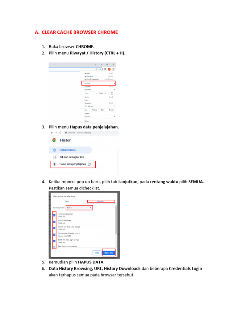 Tutorial Clear History Browser | PDF