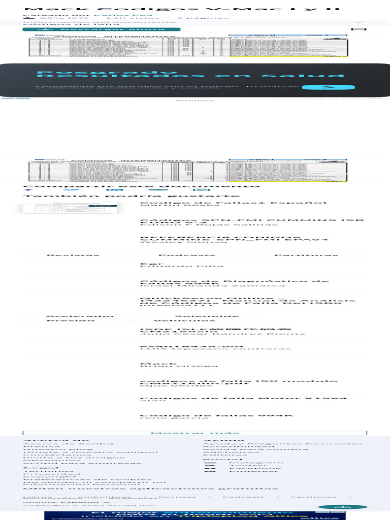 Mack Codigos V-Mac I y II PDF Acelerador Solenoide 2 | PDF | Inyección ...