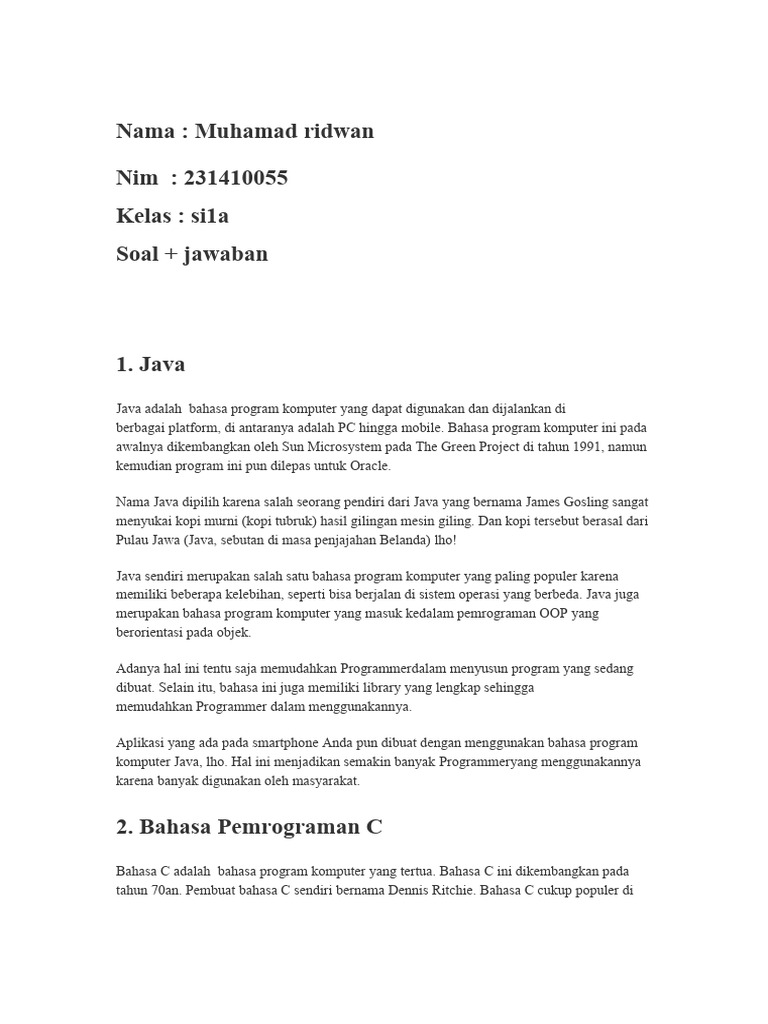 Konsep Pemrograman | PDF